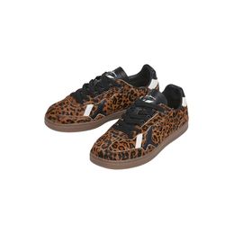 Pepe Jeans Footwear Leder-Sneakers "Ball" in Schwarz/ Braun - 60% | Gr&ouml;&szlig;e 40 | Damen-sneakers