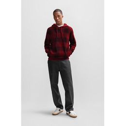 HUGO BOSS Fashion Hoodie in Bordeaux - 41% | Gr&ouml;&szlig;e L | Herren-sweatshirts-jacken