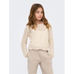 KIDS Only Pullover "Nola" in Beige - 44% | Gr&ouml;&szlig;e 134/140 | Kinder-pullover