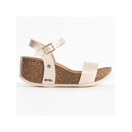 BAYTON Keilsandaletten "Toledo" in Gold - 45% | Gr&ouml;&szlig;e 40 | Damen-sandalen