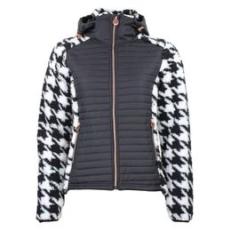 Peak Mountain Hybridjacke "Astro" in Schwarz/ Wei&szlig; - 68% | Gr&ouml;&szlig;e S | Damen-outdoorjacken