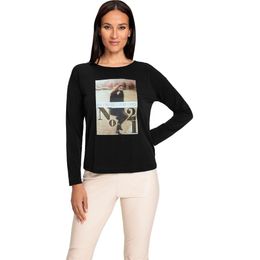 Heine Longsleeve in Schwarz - 76% | Gr&ouml;&szlig;e 36 | Damen-tops