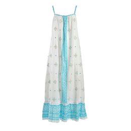 BLE Kleid in Wei&szlig;/ Hellblau - 75% | Damen-kleider