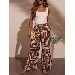 LA Angels Hose in Braun/ Creme - 77% | Gr&ouml;&szlig;e M | Damenhosen