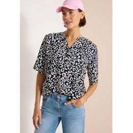 Cecil Bluse in Dunkelblau/ Creme - 30% | Gr&ouml;&szlig;e XXL | Damen-blusen