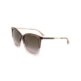 Jimmy Choo Damen-Sonnenbrille in Braun/ Gold - 68% | Gr&ouml;&szlig;e 57 | Damen-brillen