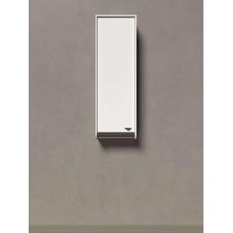 H&auml;ngevitrine OTTO HOME "Soffy Wandschrank, Schwebendes Design f&uuml;r modernen Wohnraum", pepper wei&szlig;, eiche melinga grau, B:42cm H:128cm T:33cm, Holzwerkstoff, MDF, Schr&auml;nke, UV lackiert, Soft Close Funktion, Wandmontage, Metallgriff