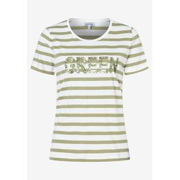 More & More More & More Shirt in Wei&szlig;/ Khaki - 34% | Gr&ouml;&szlig;e 34 | Damen-tops