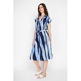 Le Jardin du Lin Kleid in Hellblau/ Schwarz - 72% | Gr&ouml;&szlig;e 34 | Damen-kleider