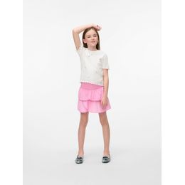 Vero Moda Girl Shirt in Wei&szlig; - 55% | Gr&ouml;&szlig;e 134/140 | Kinder-oberteile