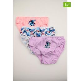 Lilo and Stitch Lilo & Stitch 3er-Set: Slips "Lilo und Stitch" in Rosa/ Lila/ Blau - 62% | Gr&ouml;&szlig;e 116-128 | Kinder-waesche