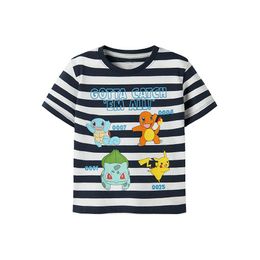 name it Shirt "Malone" in Wei&szlig;/ Dunkelblau - 27% | Gr&ouml;&szlig;e 116 | Kinder-oberteile