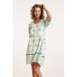 Smashed Lemon Kleid in Gr&uuml;n/ Hellblau/ Wei&szlig; - 65% | Gr&ouml;&szlig;e L | Damen-kleider