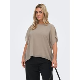 Only Carmakoma Bluse in Taupe - 42% | Gr&ouml;&szlig;e 48 | Damen-blusen