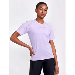 Craft Trainingsshirt "ADV Gravel" in Flieder - 51% | Gr&ouml;&szlig;e M | Damen-outdoor-tops-shirts