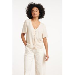 Smashed Lemon Bluse in Beige - 67% | Gr&ouml;&szlig;e L | Damen-blusen