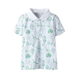 name it Poloshirt "Finn" in Wei&szlig; - 36% | Gr&ouml;&szlig;e 98 | Kinder-oberteile