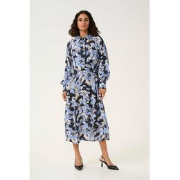 Kaffe Kleid "Victoria" in Hellblau/ Schwarz - 78% | Gr&ouml;&szlig;e 42 | Damen-kleider