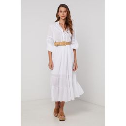 Lin Passion Kleid in Wei&szlig; - 71% | Gr&ouml;&szlig;e 36/38 | Damen-kleider