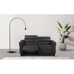 2-Sitzer OTTO HOME "Carpari, 162 cm, mit manueller od. elektrischer Relaxfunktion", schwarz, B:162cm H:97cm T:100cm, Sofas, (USB A/C), sowie Kopfteilverstellung