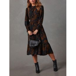 Milan Kiss Kleid in Schwarz/ Braun - 55% | Gr&ouml;&szlig;e S | Damen-kleider