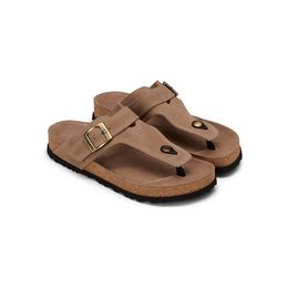 Marc O'Polo Marc O ́Polo Leder-Zehentrenner in Beige - 41% | Gr&ouml;&szlig;e 39 | Damen-sandalen