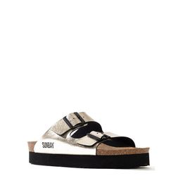 Sunbay Pantoletten "Edelweiss" in Gold - 57% | Gr&ouml;&szlig;e 38 | Damen-pantoletten