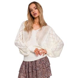 made of emotion Pullover in Creme - 86% | Gr&ouml;&szlig;e S/M | Damen-pullover-cardigans