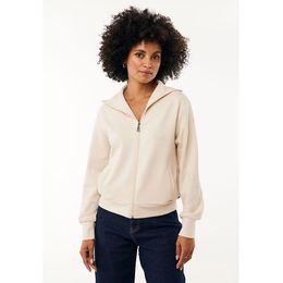 Mexx Sweatjacke in Creme - 57% | Gr&ouml;&szlig;e S | Damen-sweatshirts-jacken