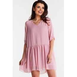 Awama Kleid in Rosa - 84% | Gr&ouml;&szlig;e L/XL | Damen-kleider