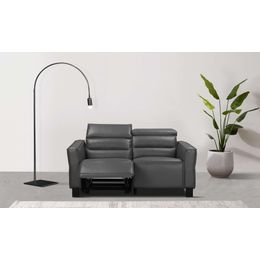 2-Sitzer OTTO HOME "Carpari, 162 cm, mit manueller od. elektrischer Relaxfunktion", grau, B:162cm H:97cm T:100cm, Sofas, (USB A/C), sowie Kopfteilverstellung