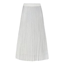 TATUUM Plisseerock "Mirama" in Creme/ Dunkelblau - 52% | Gr&ouml;&szlig;e XL | Damenroecke