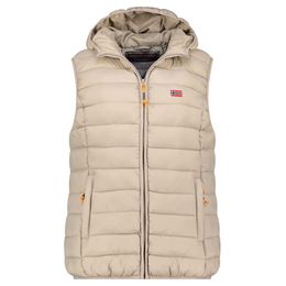 Geographical Norway Steppweste "Vatikolor" in Beige - 71% | Gr&ouml;&szlig;e M | Damenjacken