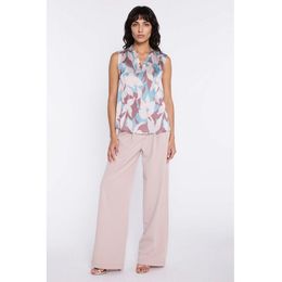 Nife Blusentop in Hellblau/ Ros&eacute; - 78% | Gr&ouml;&szlig;e 36 | Damen-blusen