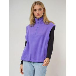 WEEKDAY Fleeceweste in Lila - 65% | Gr&ouml;&szlig;e M | Damenpullover
