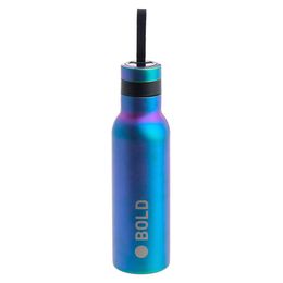 L&auml;ssig L&auml;ssig Edehlstahl-Trinkflasche "Bold" in Blau/ Lila - 500 ml - 36% | Kinder-austruestung-accessoires