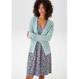 Aniston Cardigan in Hellblau - 51% | Gr&ouml;&szlig;e 38 | Damen-pullover-cardigans