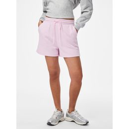 Sweatshorts Pieces "PCCHILLI SUMMER HW SHORTS UB NOOS BC", Damen, Gr. M (38), N-Gr, winsome orchid, Sweatware, Obermaterial: 50% Baumwolle, 50% Polyester, unifarben, regular fit kurz, Hosen Sweatshorts, mit Eingrifftaschen