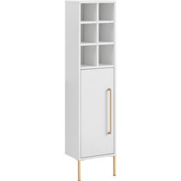 Midischrank Schildmeyer "Sarah", wei&szlig;, B:30,4cm H:130,6cm T:21,8cm, FSC-zertifizierter Holzwerkstoff, Schr&auml;nke, Midischrank, Solide Verarbeitung - Dieses Produkt ist in Deutschland gefertigt