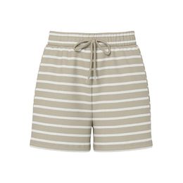 Pieces Shorts "Chilli" in Beige/ Wei&szlig; - 52% | Gr&ouml;&szlig;e XS | Shorts