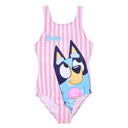 Bluey Badeanzug "Bluey" in Rosa/ Wei&szlig; - 45% | Gr&ouml;&szlig;e 98 | Kinder-bademode