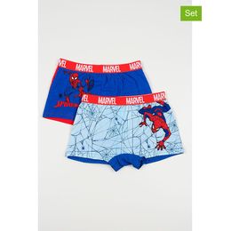 Spiderman 2er-Set: Boxershorts "Spiderman" in Blau/ Rot - 66% | Gr&ouml;&szlig;e 116-128 | Kinder-waesche