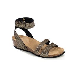 BACKSUN Keilsandaletten "Camiri" in Gold - 62% | Gr&ouml;&szlig;e 38 | Damen-sandalen
