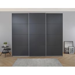 Kleiderschrank OTTO HOME "Mehrzweckschrank Aktenschrank M&ouml;bel Mietswohnung Schlafzimmer KOLUNA", graumetallic, B:271cm H:229cm T:62cm, Holzwerkstoff, Schr&auml;nke, Kleiderschrank, Breiten 203/271/315/360 cm H&ouml;hen 210/229 Dekor-Front MADE IN GERMANY