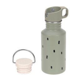 L&auml;ssig L&auml;ssig Edelstahl-Trinkflasche "Happy Prints" in Gr&uuml;n - 500 ml - 35% | Kinder-austruestung-accessoires