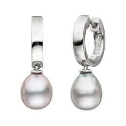 Perlenohrringe Jobo, silber (silber 925), Ohrringe, Damen, Perlen Silber 925 (Sterlingsilber), Perlen, Silber 925 (Sterlingsilber), 925 Silber mit S&uuml;&szlig;wasser-Zuchtperlen