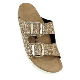 BAYTON Pantoletten in Gold - 54% | Gr&ouml;&szlig;e 38 | Damen-pantoletten