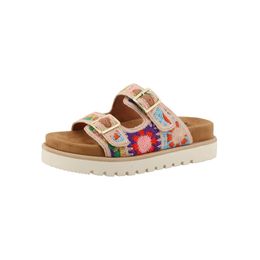 Mustang Shoes Pantoletten "Malina" in Bunt - 37% | Gr&ouml;&szlig;e 39 | Damen-pantoletten