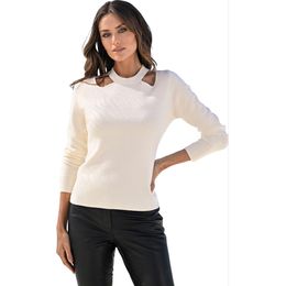 Heine Pullover in Creme - 74% | Gr&ouml;&szlig;e 42 | Damen-pullover-cardigans