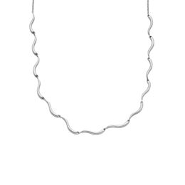 Kette mit Anh&auml;nger Skagen "Schmuck Geschenk Edelstahl Halskette KARIANA ESSENTIAL WAVES", silber (edelstahlfarben), Halsketten, Damen, Edelstahl, B: 3,8mm, B:3,8mm